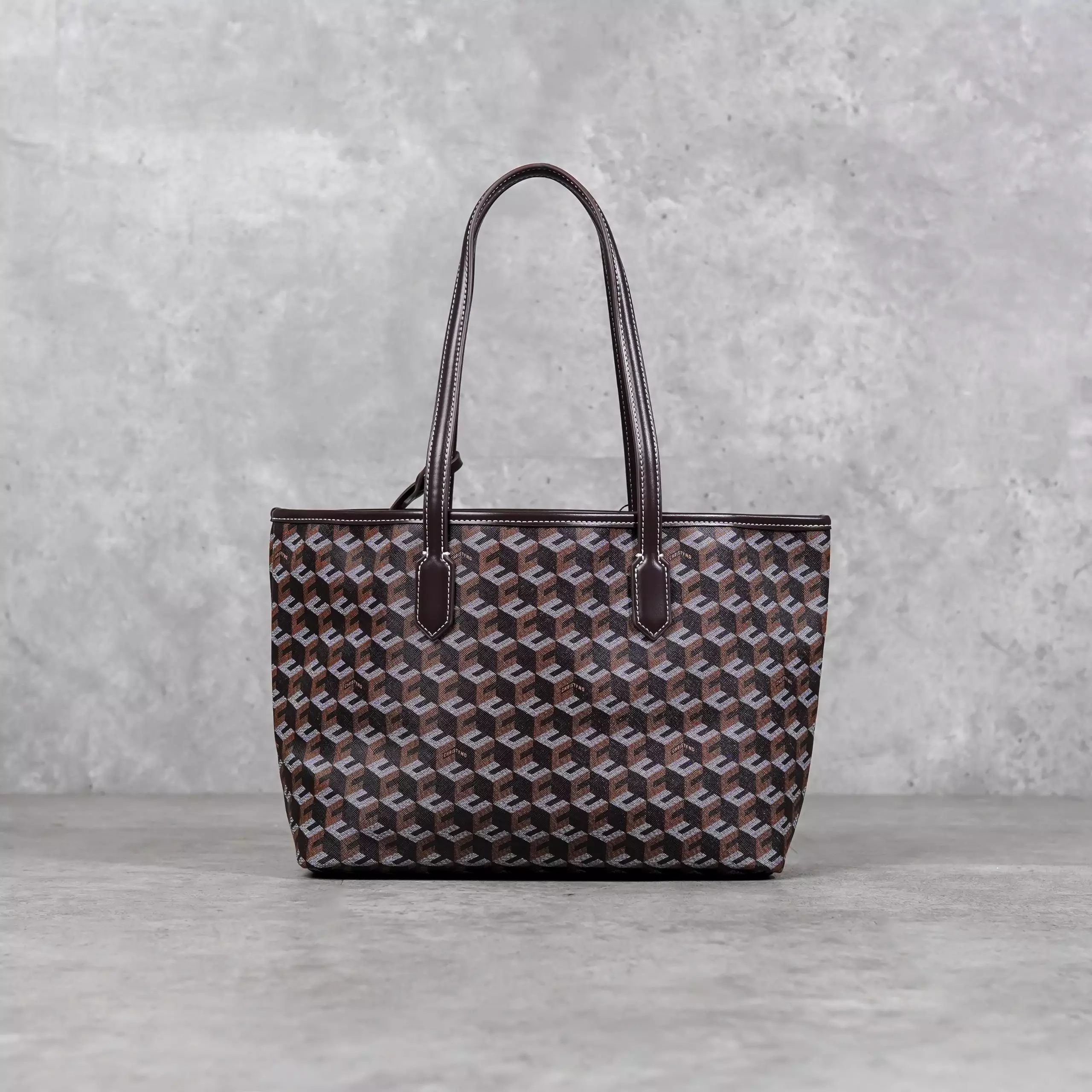 Jual Christy Ng Tas CHRISTY NG RUSSO MONOGRAM PATTERN CHESTNUT BROWN ...