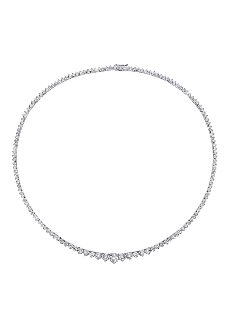Smiling Rocks Lab Grown Diamond 9.05ct Tennis Necklace 2024 | Buy ...