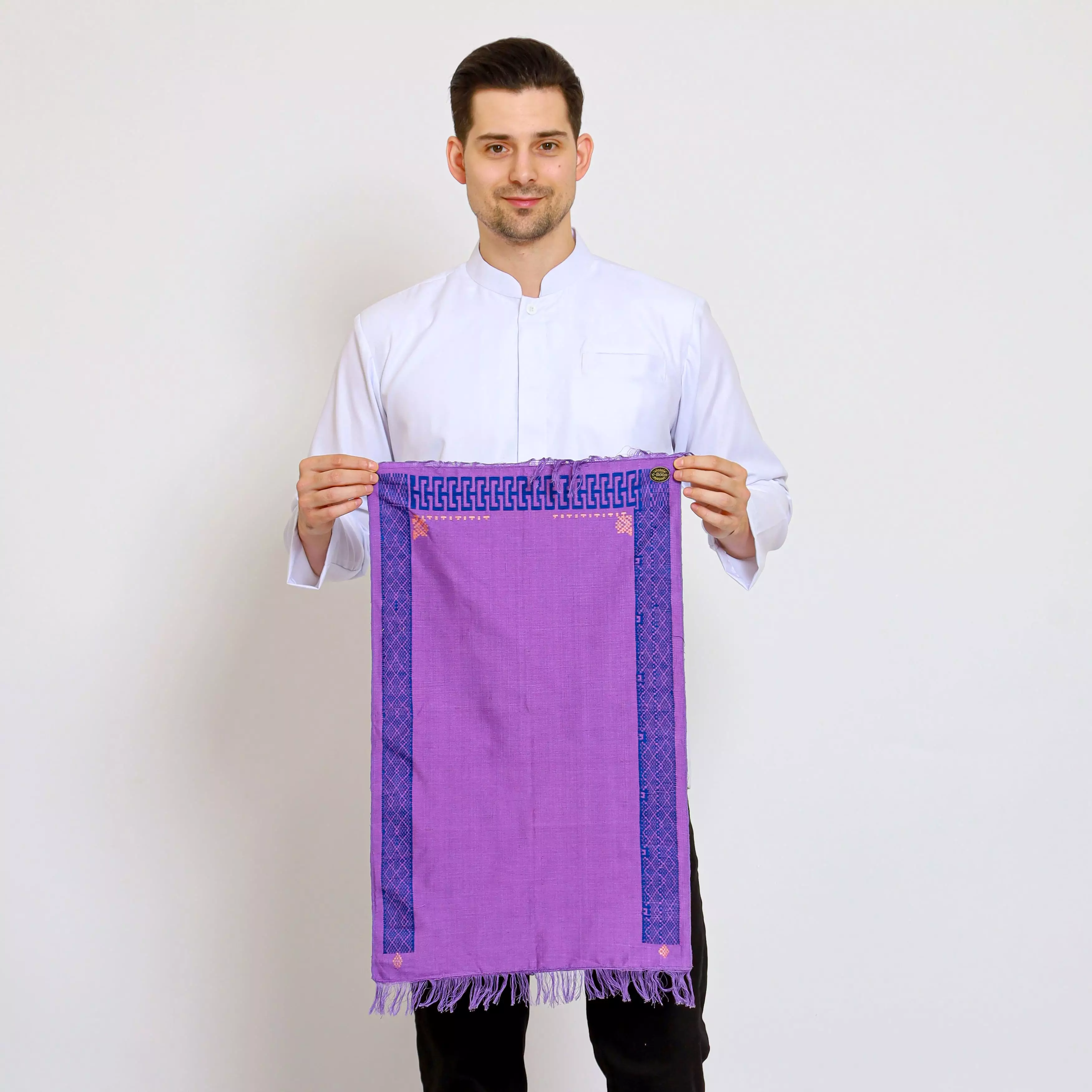 Jual Tenun eBoon Tenun eBoon Sejadah Songket Traveling Ungu Biru ...