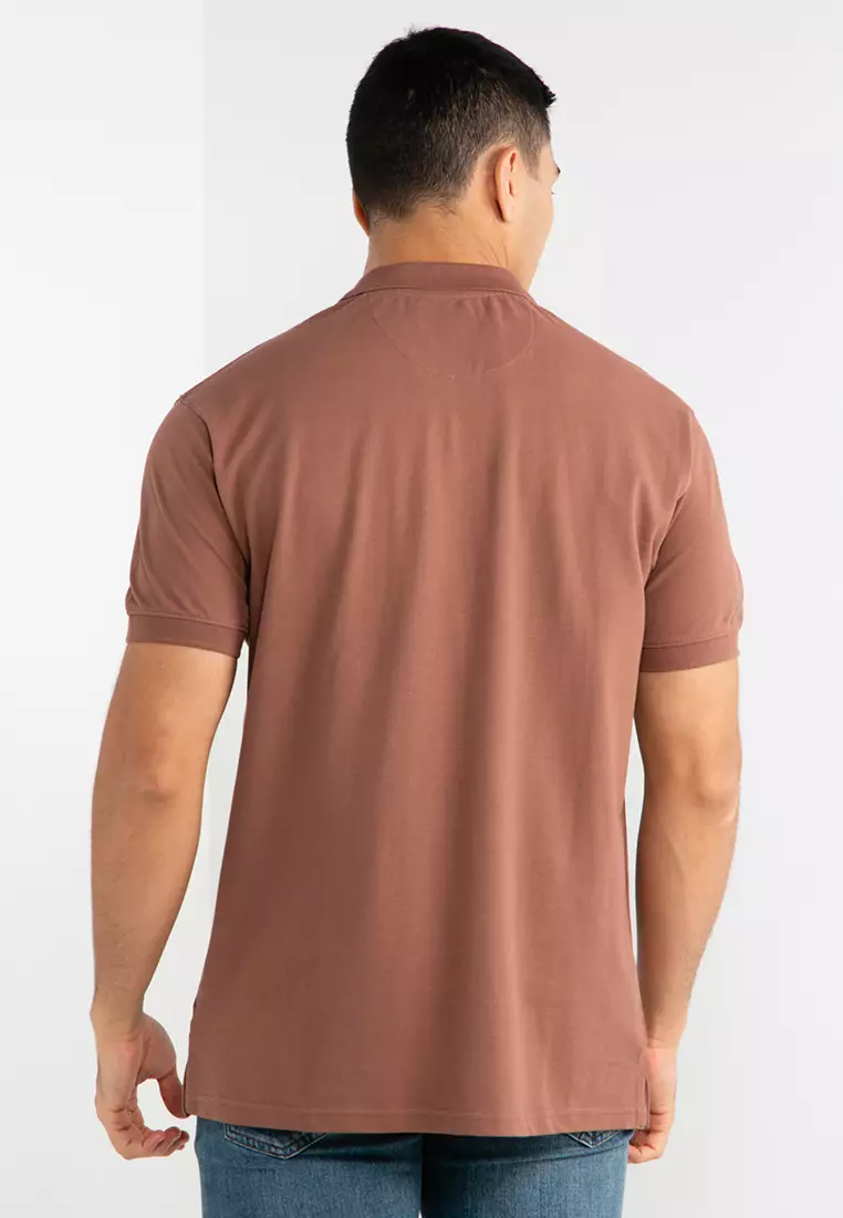 Buy Electro Denim Lab Pure Cotton Pique Polo Shirt 2025 Online | ZALORA ...