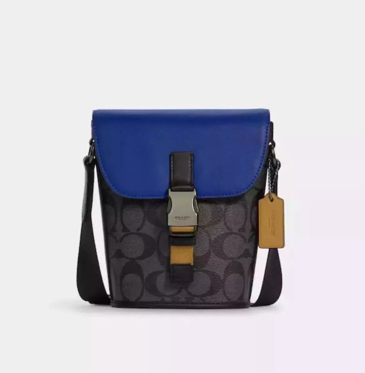 Jual Coach Coach Track Small Flap Crossbody In Colorblock Signature ...