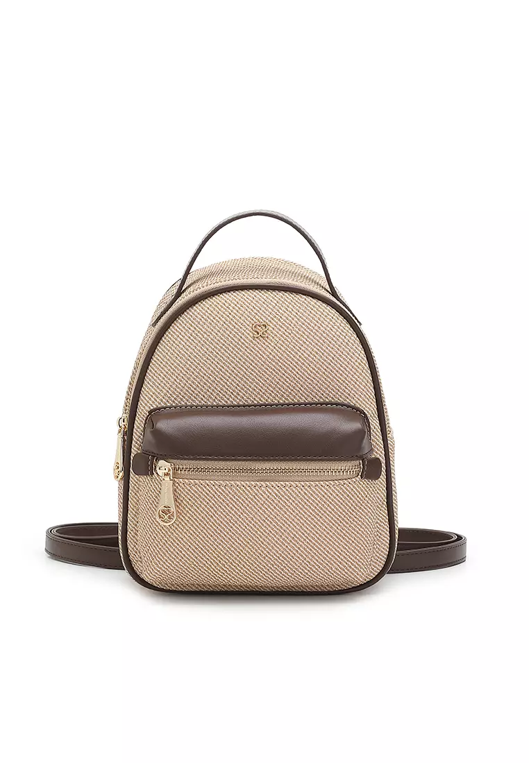 Buy Sara Smith Women's Mini Backpack - Beige Online | ZALORA Malaysia