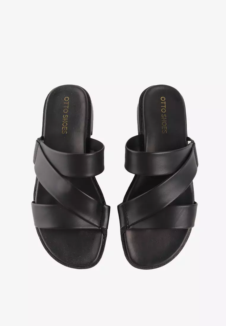 Buy Otto Clarisse Woman Tri Strap Sandals Black 2025 Online | ZALORA ...