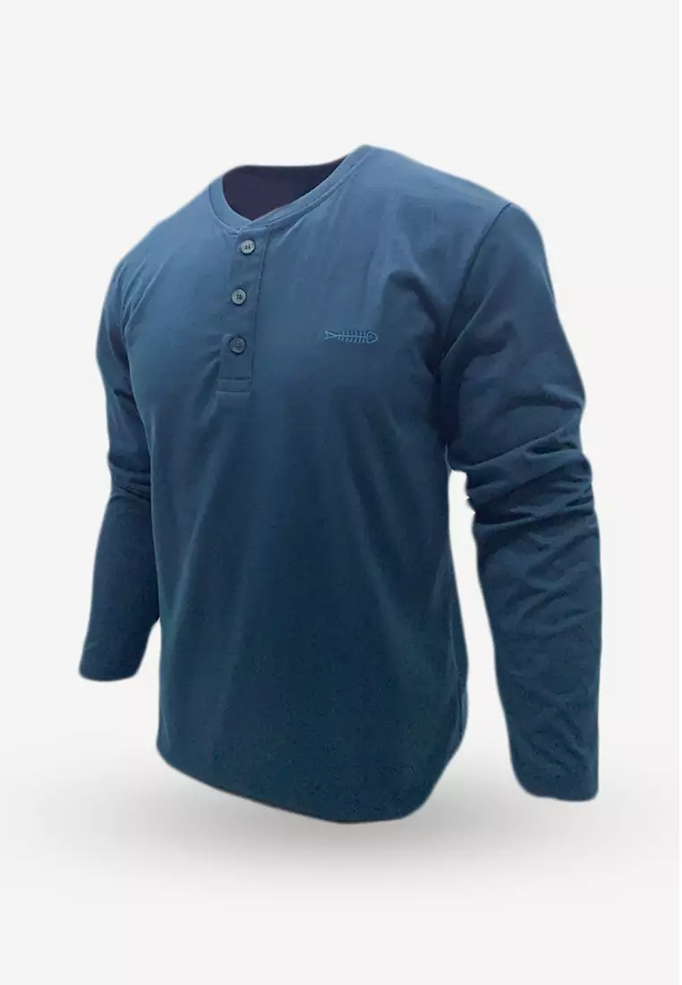 Jual IEBE Kaos Polos IEBE J1HM6005 Kancing Lengan Panjang Green ITB ...