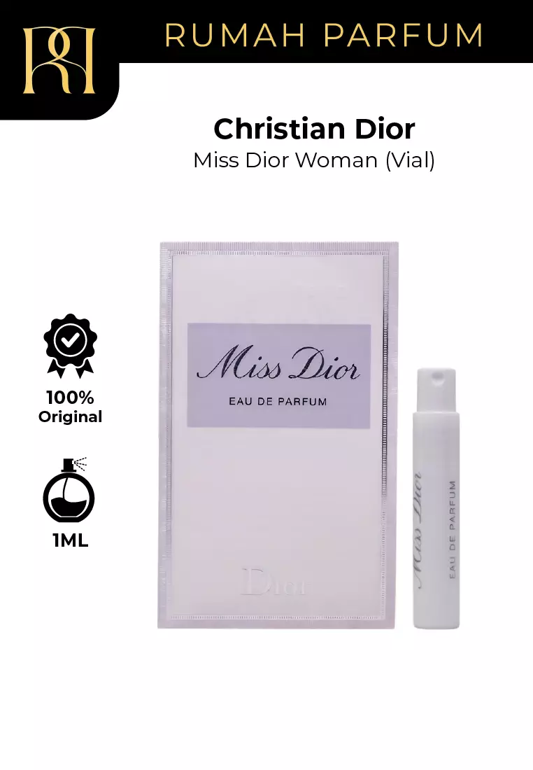 Jual Christian Dior Christian Dior Miss Dior Woman (Vial) 1 ML Original 2024 | ZALORA Indonesia