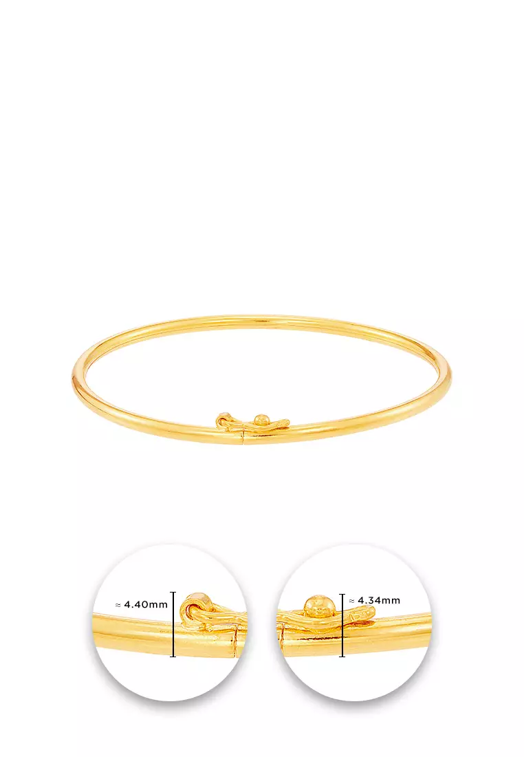 Buy HABIB HABIB 916/22K Yellow Gold Bangle PAC-BG070625(2) 2025 Online ...