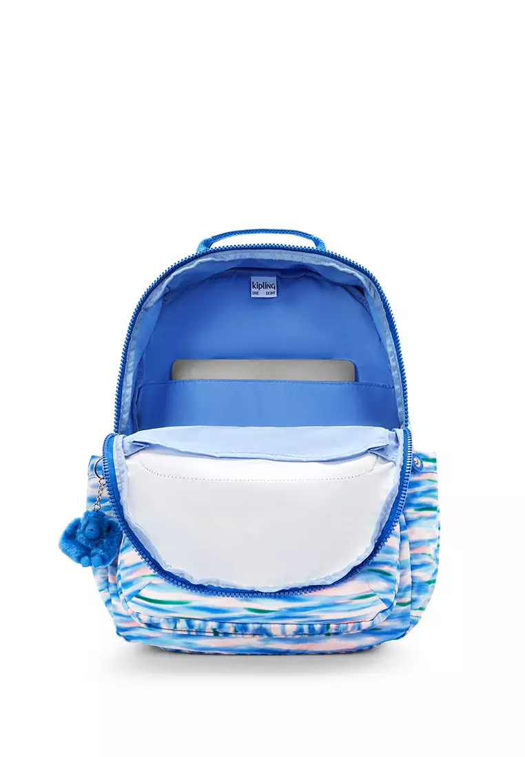 Kipling Kipling SEOUL Diluted Blue Backpack 2024 | Buy Kipling Online ...