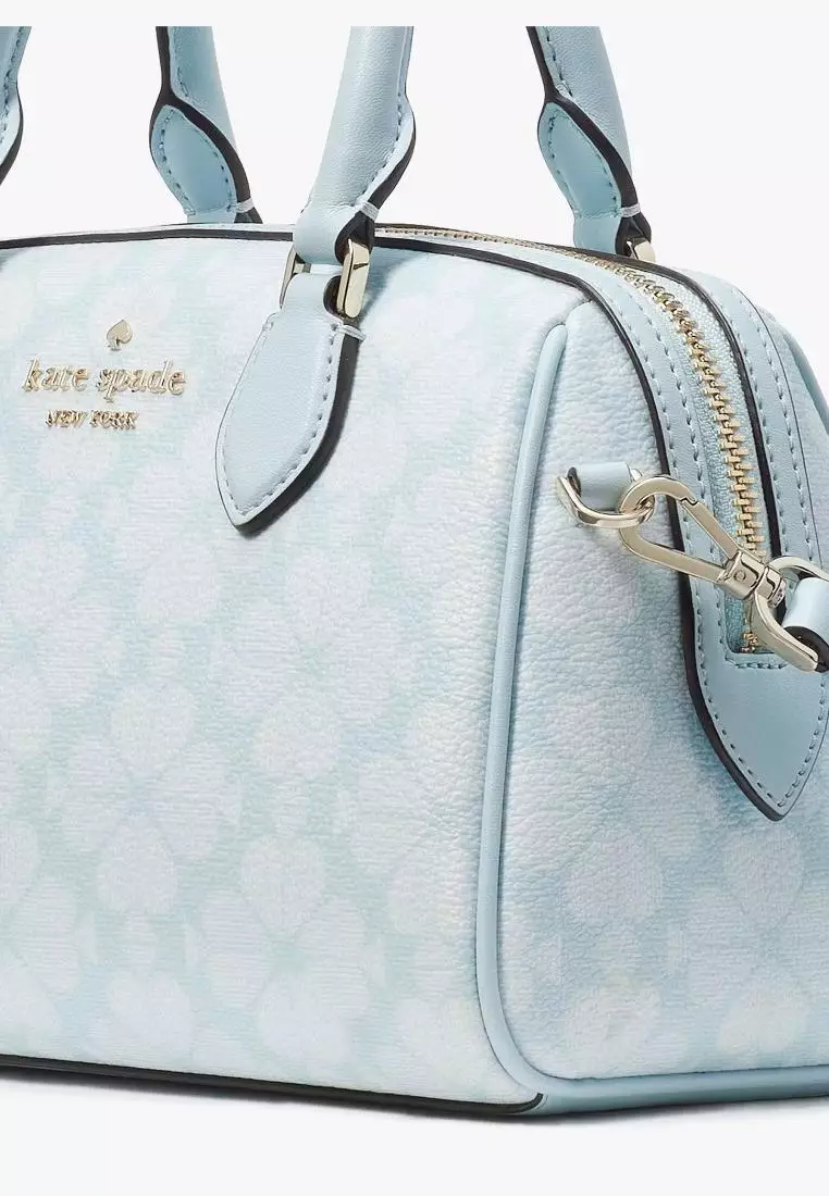 Jual KATE SPADE Kate Spade Signature Spade Flower Duffle Crossbody Blue ...