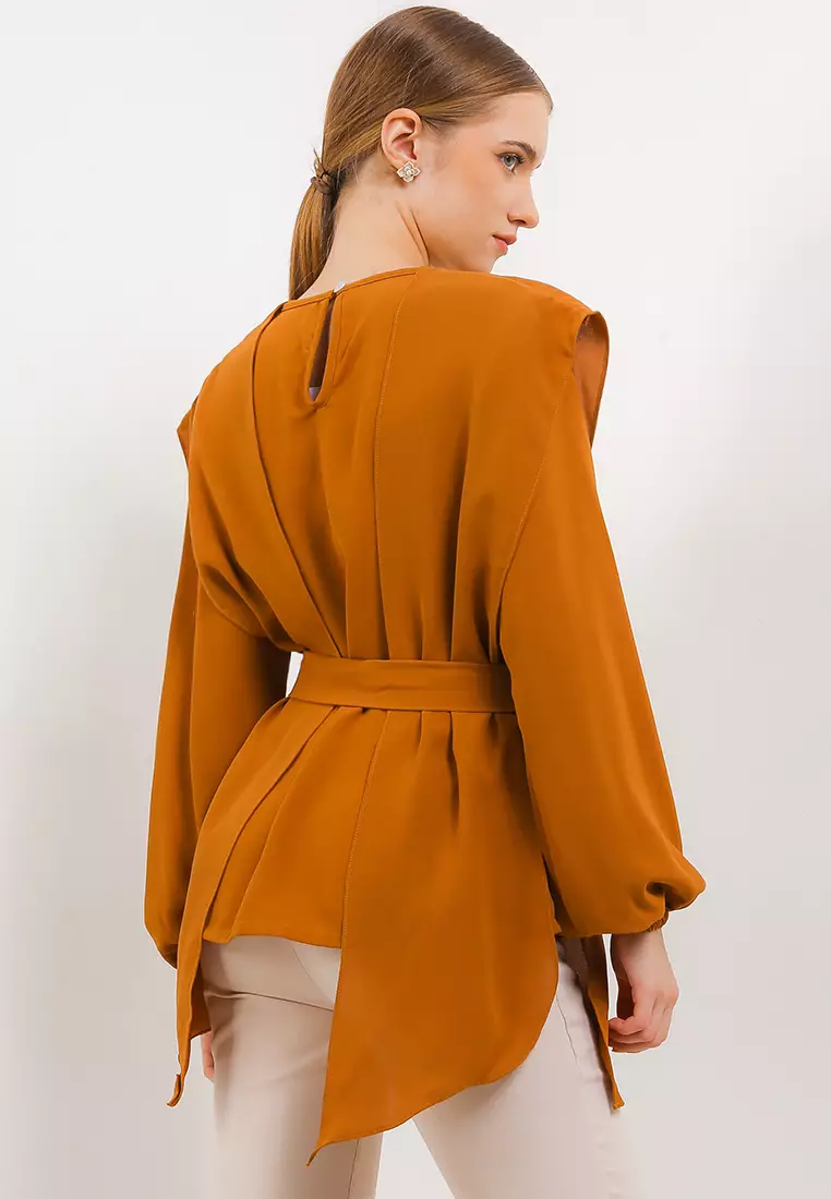 Jual HAZELNUT Uty Blouse Original 2025 | ZALORA Indonesia