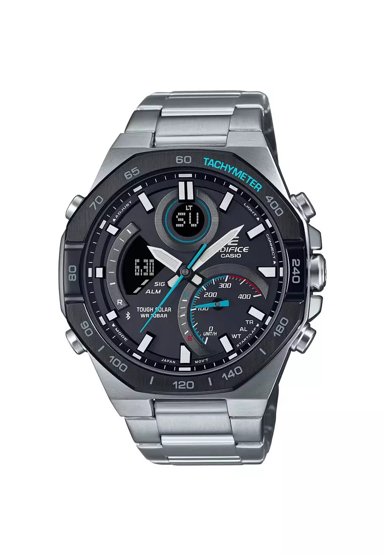 Buy EDIFICE ECB-900DB-1B Men's Solar Power Bluetooth® Watch with ...