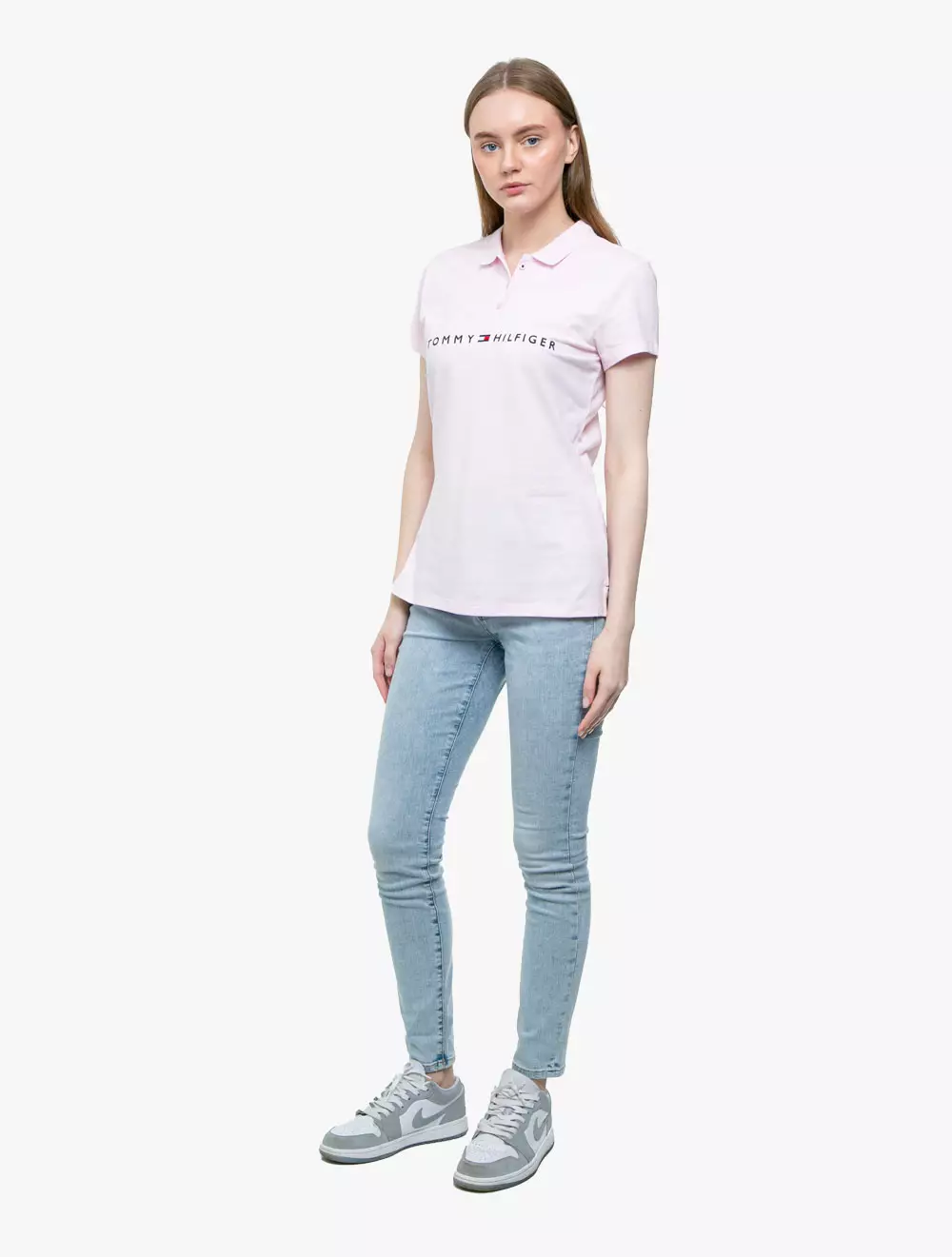 Jual Tommy Hilfiger TOMMY HILFIGER - SLIM CRPRT LOGO POLO - CRADLE PINK ...