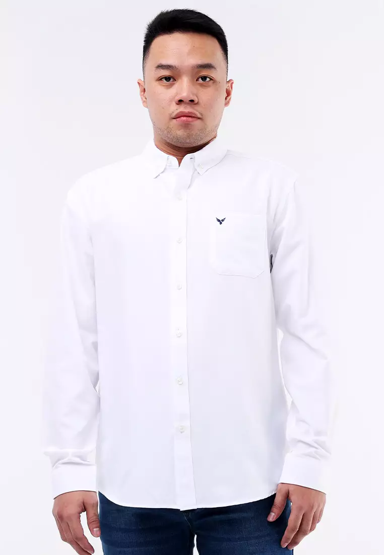 Buy Ego Woven Oxford Polo Long Sleeves 2025 Online | ZALORA Philippines