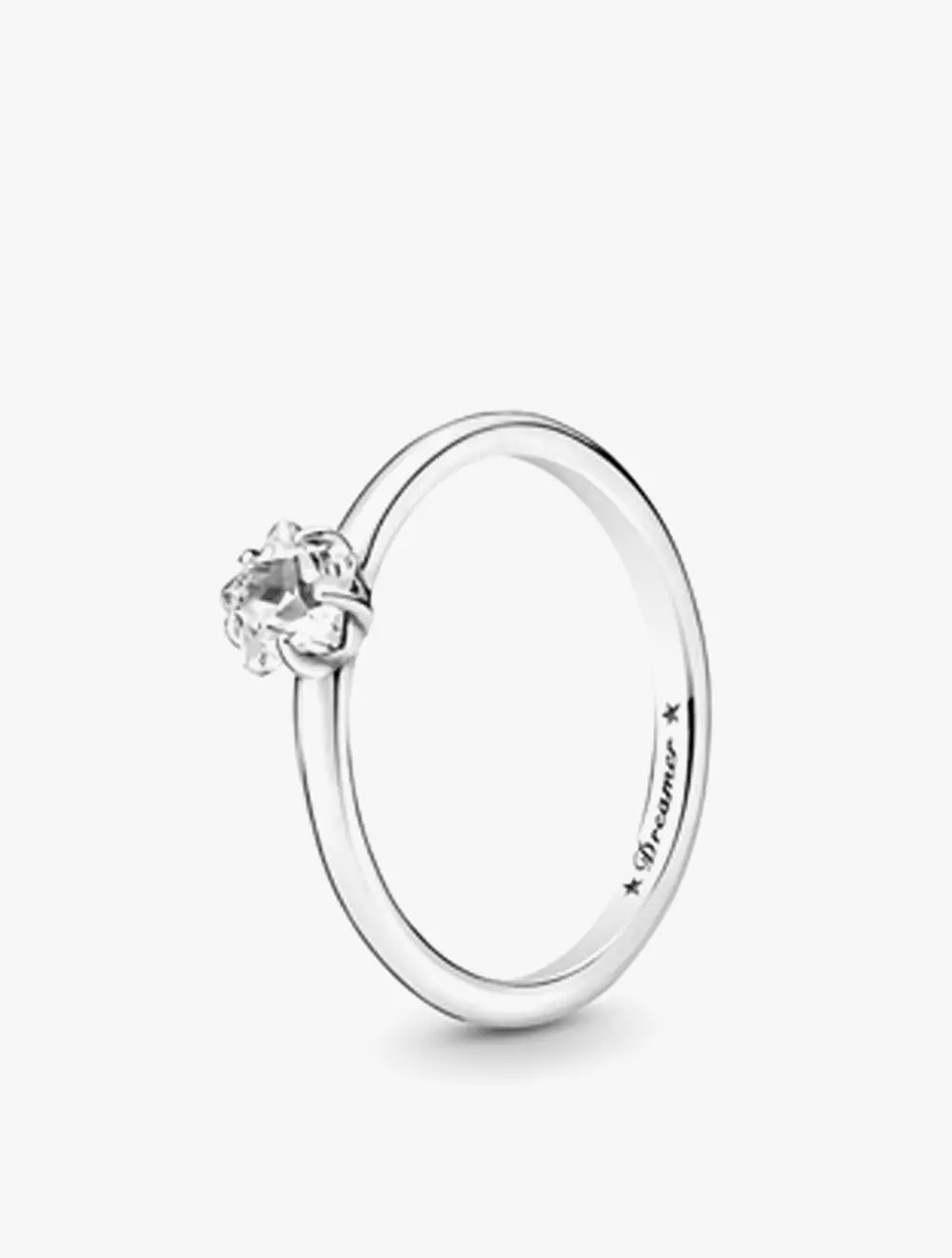 Jual PANDORA Star sterling silver ring with clear cubic zirconia ...