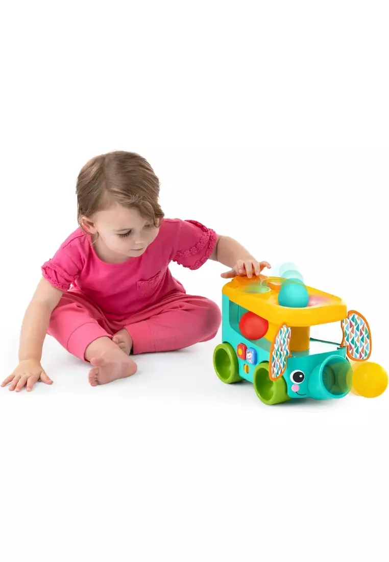 Buy Bright Starts Pop & Roll Safari Bus Ball 2025 Online | ZALORA ...