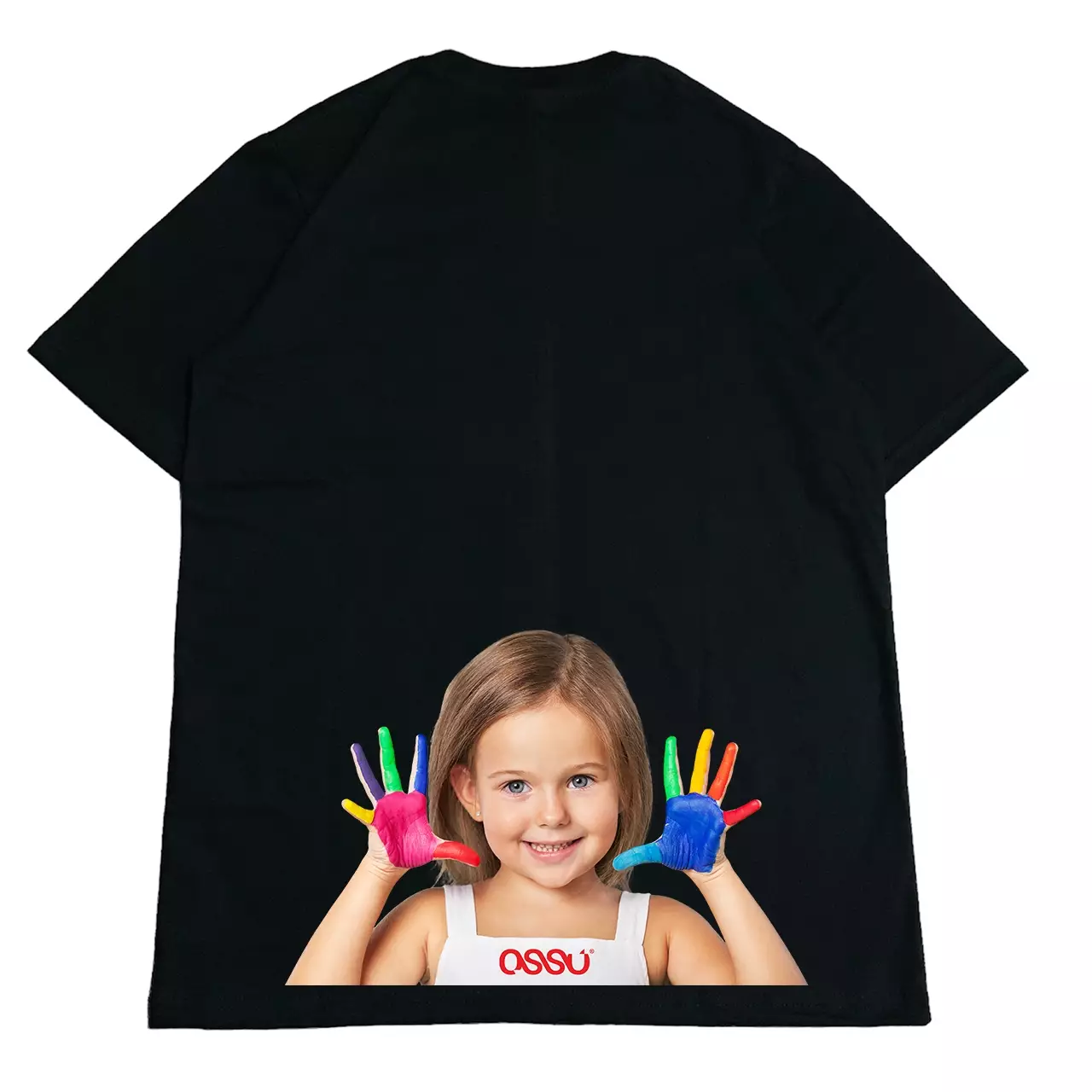 Jual Ossu Ossu Peek A Boo Printed Black Tshirt Original 2024 | ZALORA Indonesia