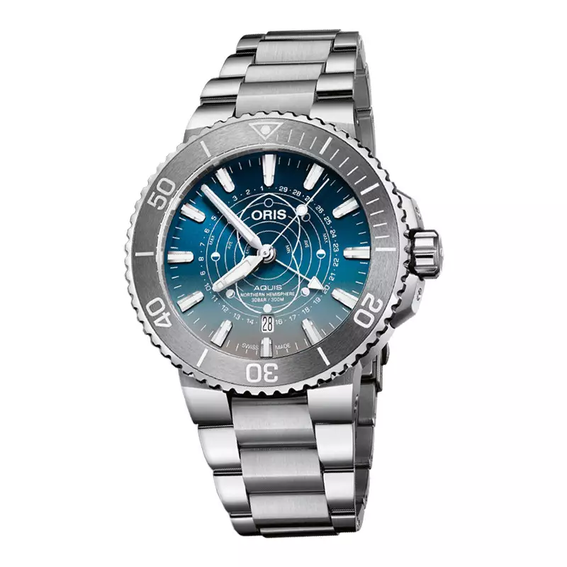 Jual ORIS Jam Tangan Pria Oris Aquis 01-761-7765-4185-Set Dat Watt ...