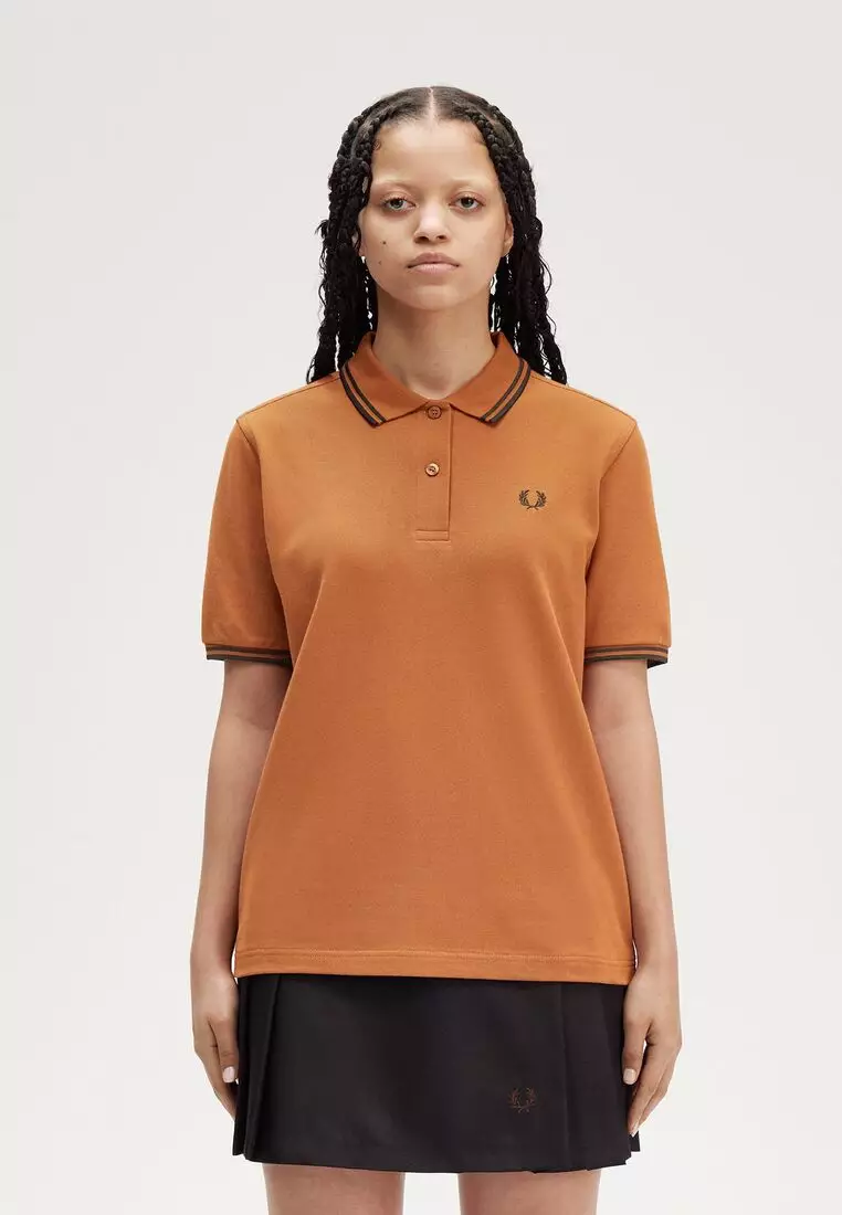 Buy Fred Perry Fred Perry G3600 Twin Tipped Fred Perry Shirt (Marmalade ...