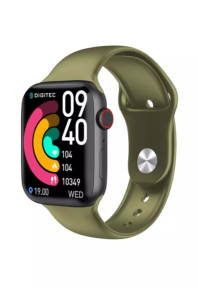 Jual Digitec Digitec Jam Tangan Smartwatch - Green Black - Rubber Strap ...