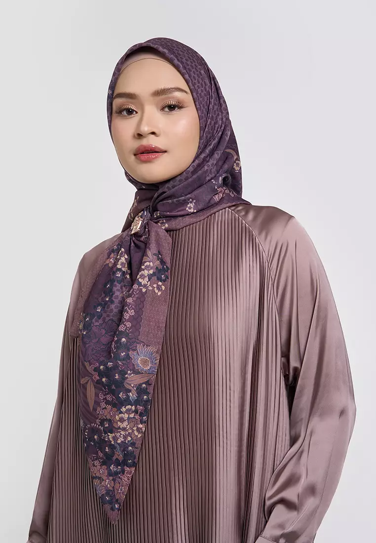 Jual KAMI Kami Athemina Signature Scarf Dark Plum Original 2025 ...