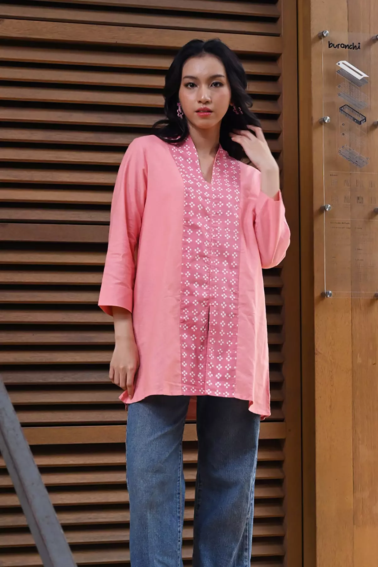 Jual Nona Rara Batik NONA RARA - Fitria Pink Purple PART of Mirae ...