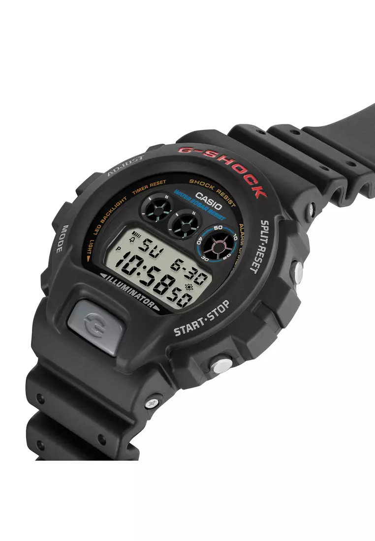Buy G-SHOCK Men Digital Sport Watch DW-6900U-1 Black Resin Strap 2026 ...