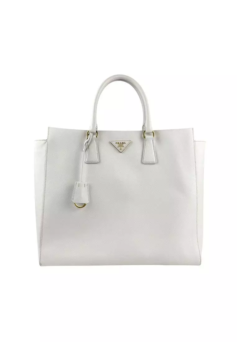 Prada Pre-Loved Prada White Leather Galleria 2025 | Buy Prada Online ...