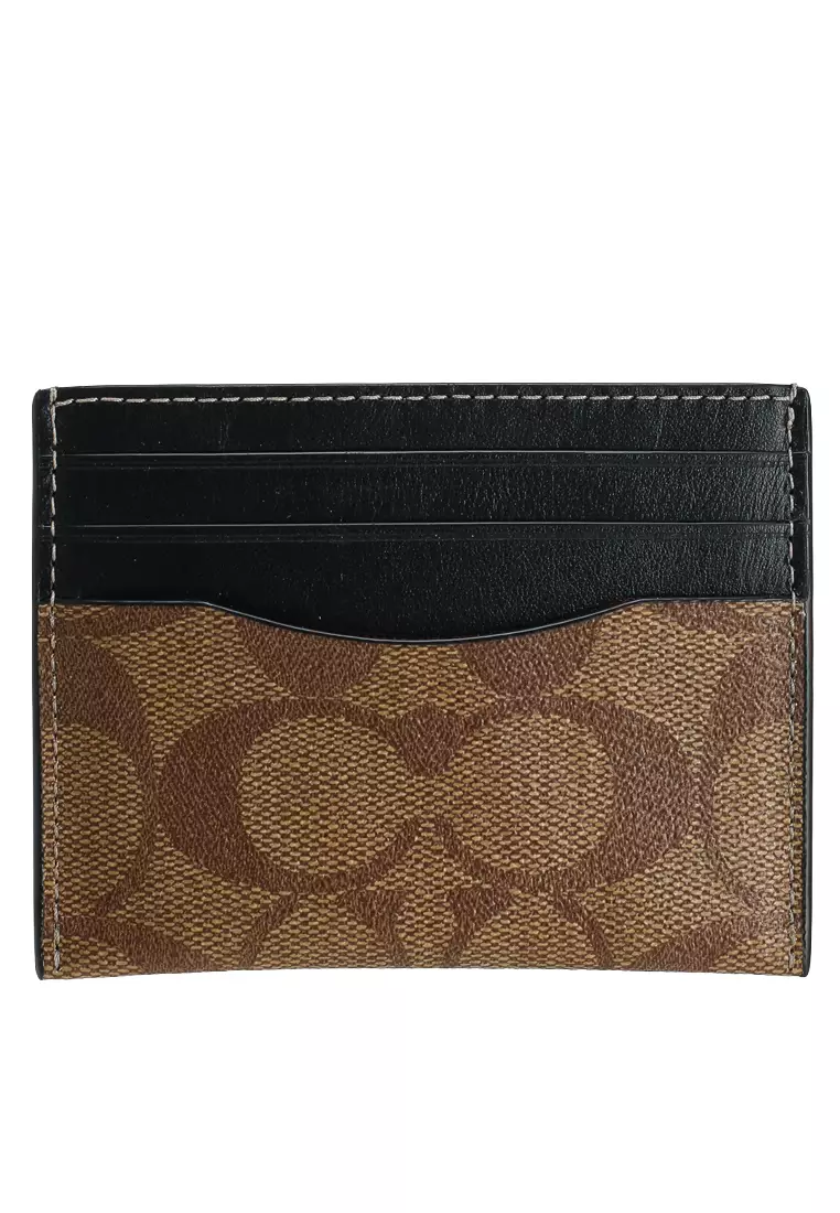 Buy Coach Slim ID Card Case In Signature Canvas 2026 Online | ZALORA