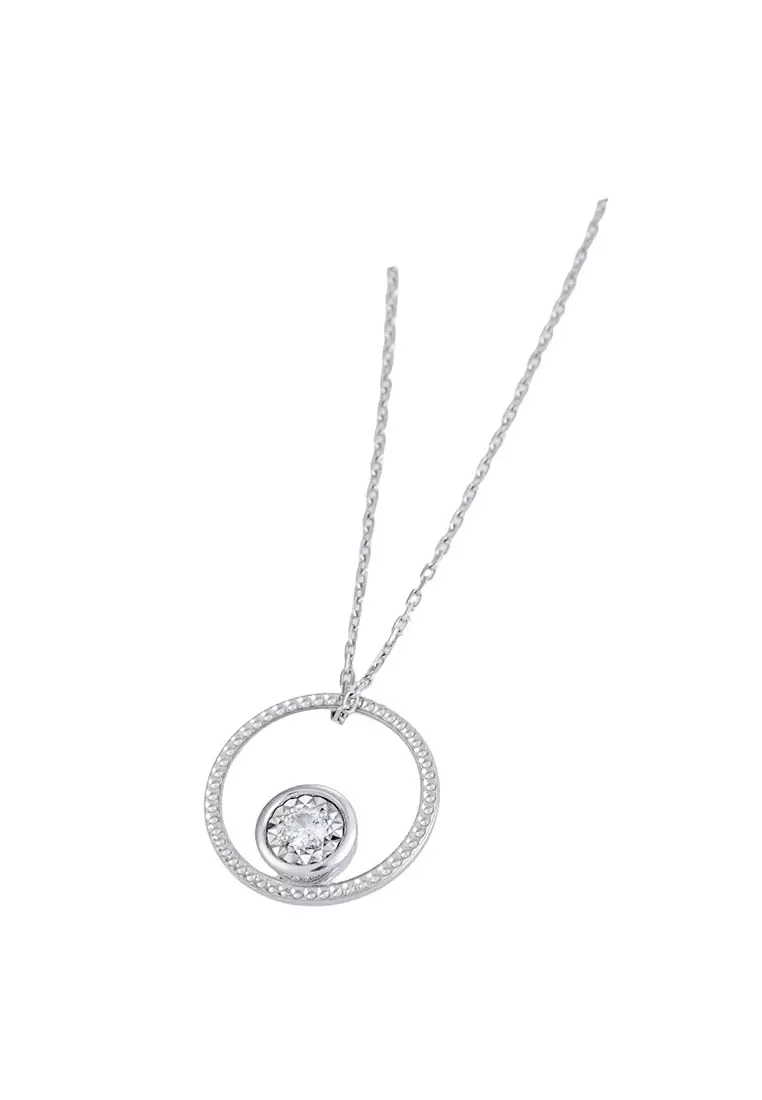 Buy LITZ LITZ 18K White Gold Diamond Necklace C-CD00141-H Online ...