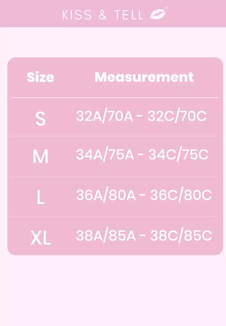 Buy Kiss & Tell Ellie Anti-slip Non Slip Strapless Wireless Thick ...