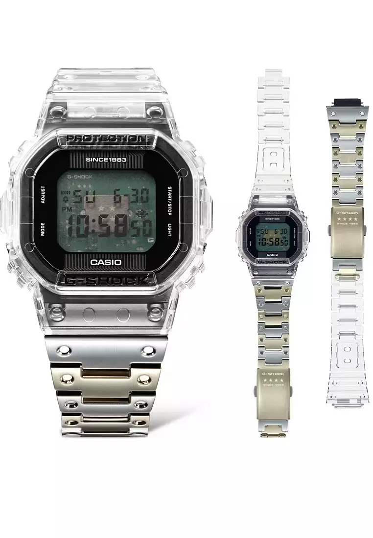 Jual G-shock Men DWE-5640RX-7 White Black Composite Resin Limited ...