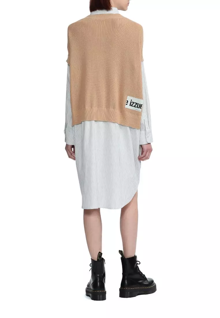 Buy izzue 2-in-1 panelled shirt dress Online | ZALORA Malaysia