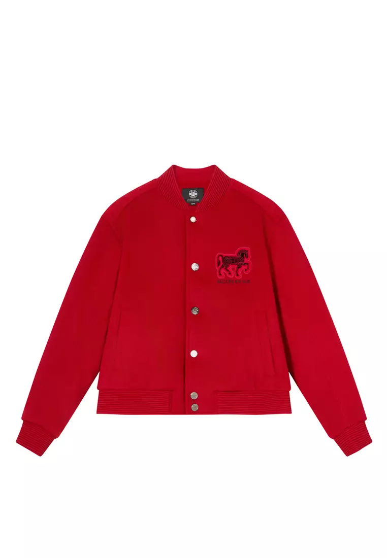 網上選購 Palladium 女裝馬年主題 LOGO 混紡抓毛棒球外套 2026 系列 | ZALORA香港
