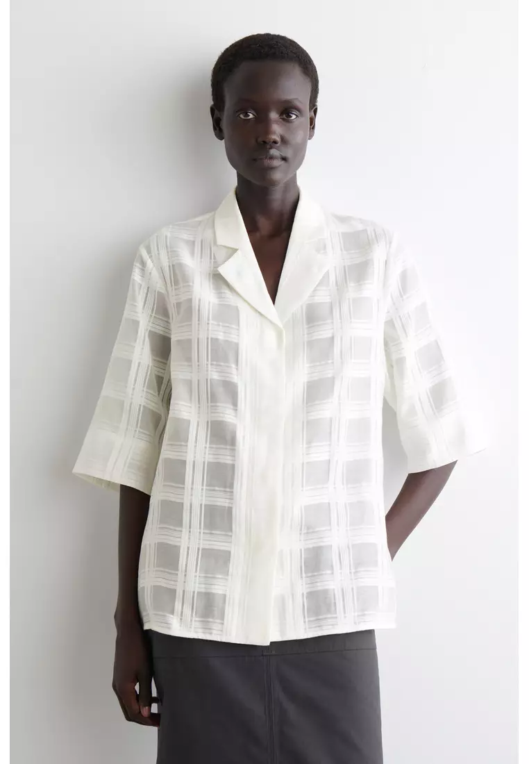 Buy COS SHEER CHECKED RESORT SHIRT 2026 Online | ZALORA Philippines