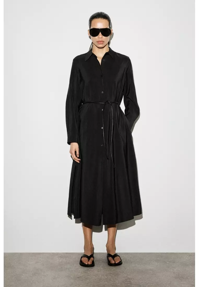 Buy COS FLUID MIDI SHIRT DRESS 2026 Online | ZALORA