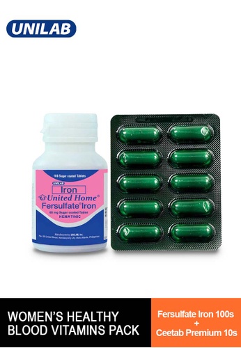 Buy UNITED HOME Women’s Healthy Blood Vitamins Pack: United Home ...