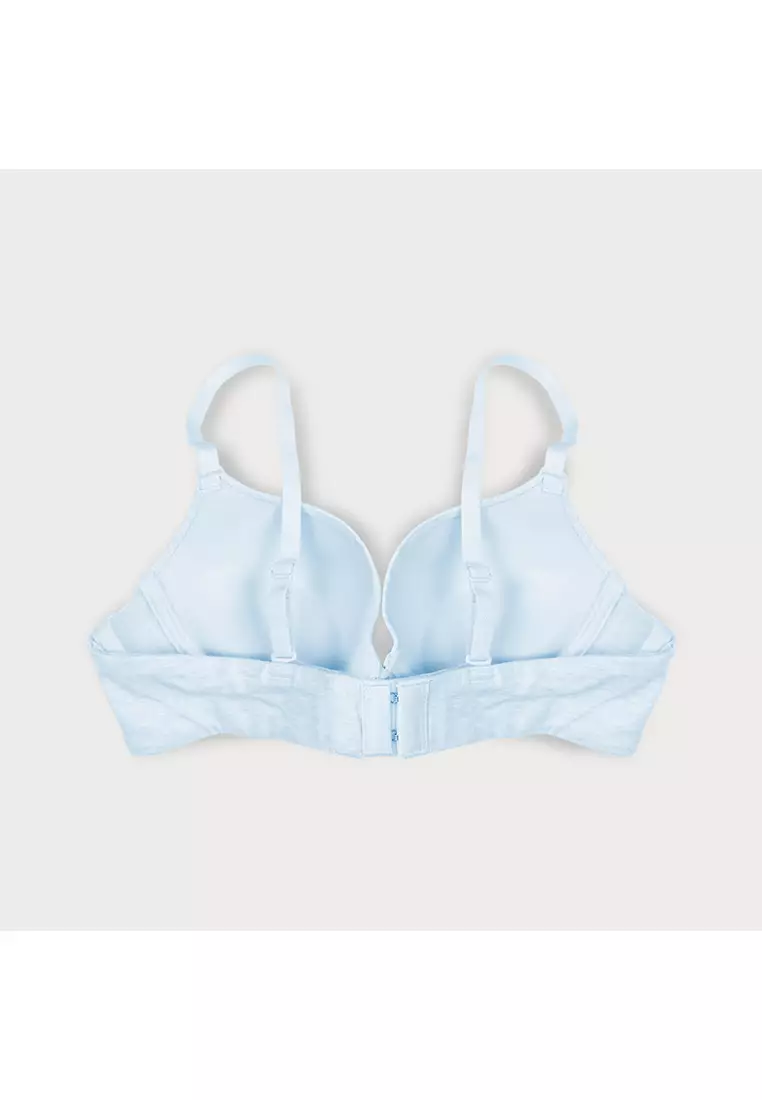 Jual Young Hearts Young Hearts Bra Cozy Melange 3/4 Cup B Y23-20220B - Blue Original 2023 ...