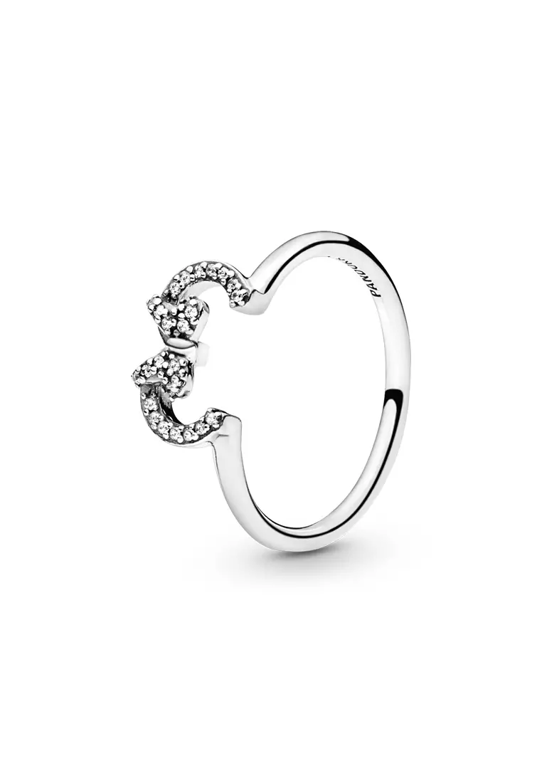 Buy PANDORA Pandora x Disney Minnie Mouse Ears Silhouette Puzzle Ring ...