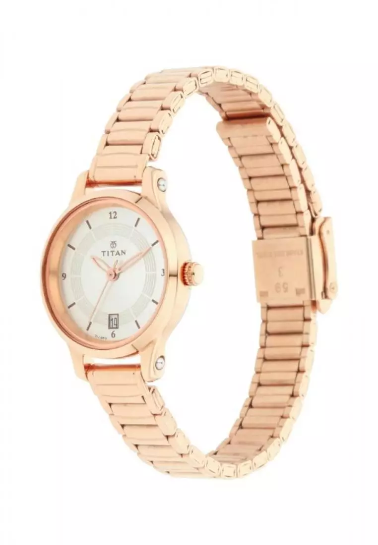 Buy Titan Titan Rose Gold Stainless Steel Watch For Women TTN2602WM01 ...