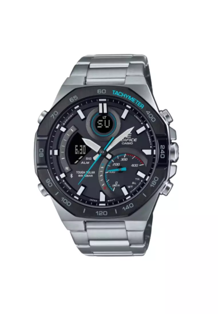 Buy Casio Casio Edifice Chronograph Silver Stainless Steel Strap Men Watch ECB-950DB-1ADF 2025 ...