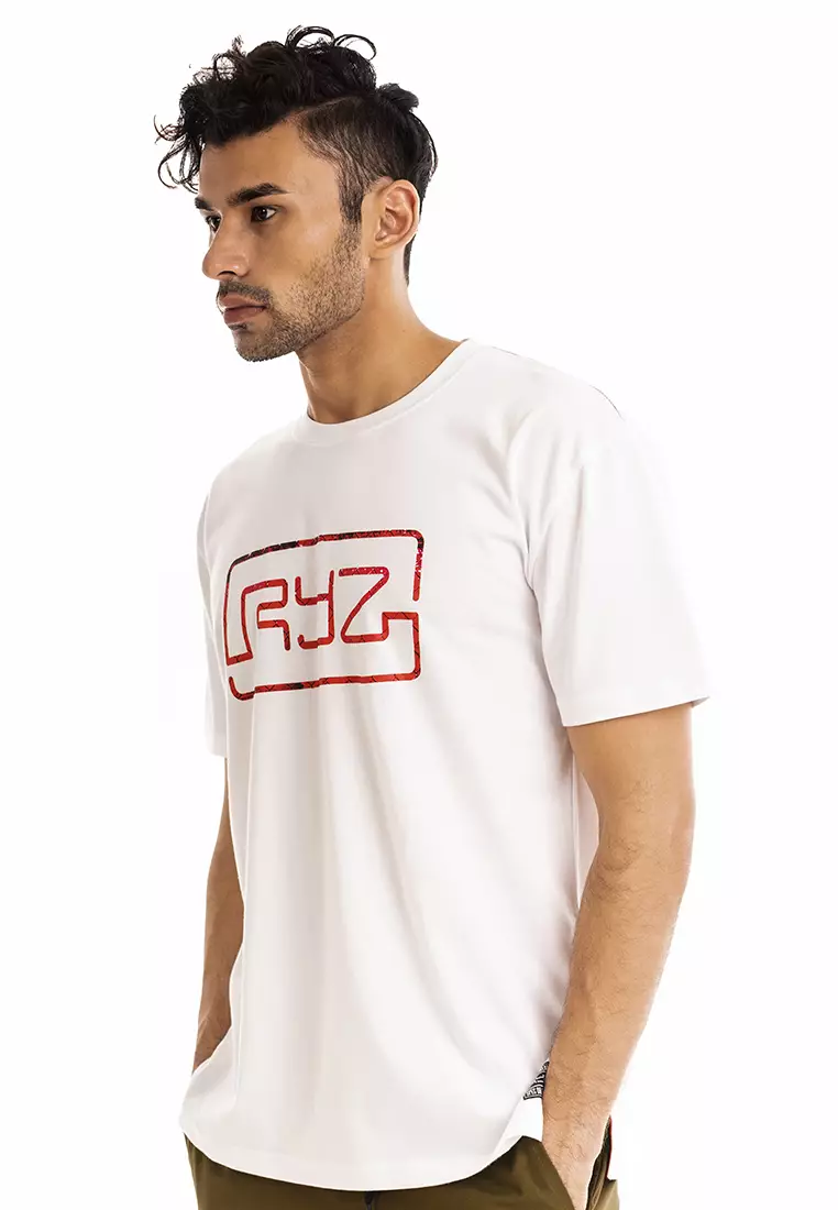 RYZ RYZ Limited Edition CITY OF ROSES Signature Logo White Short Sleeve ...