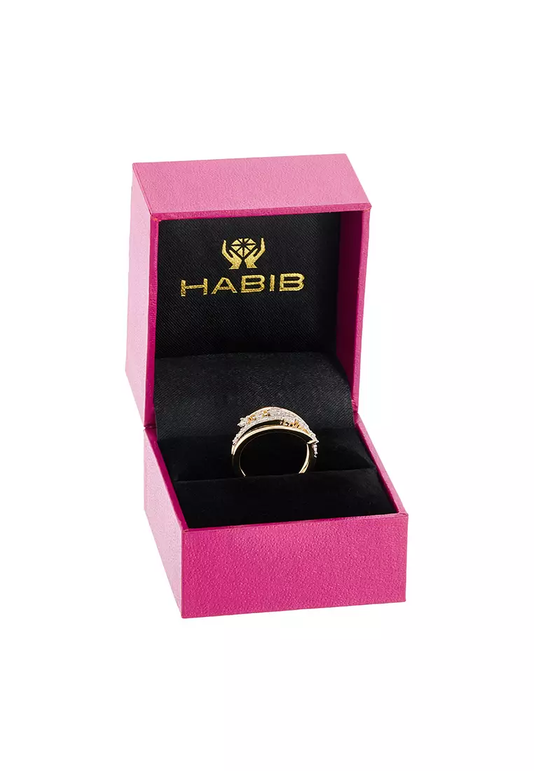 Buy HABIB HABIB Chic | Diamond Ring in 375/9K Yellow Gold 271980625-BI ...