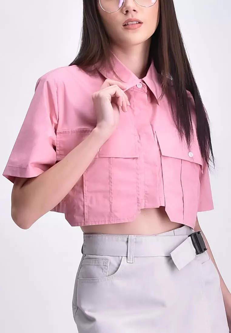 Buy BENCH Women's Boxy Cropped Shirt 2024 Online | ZALORA Philippines