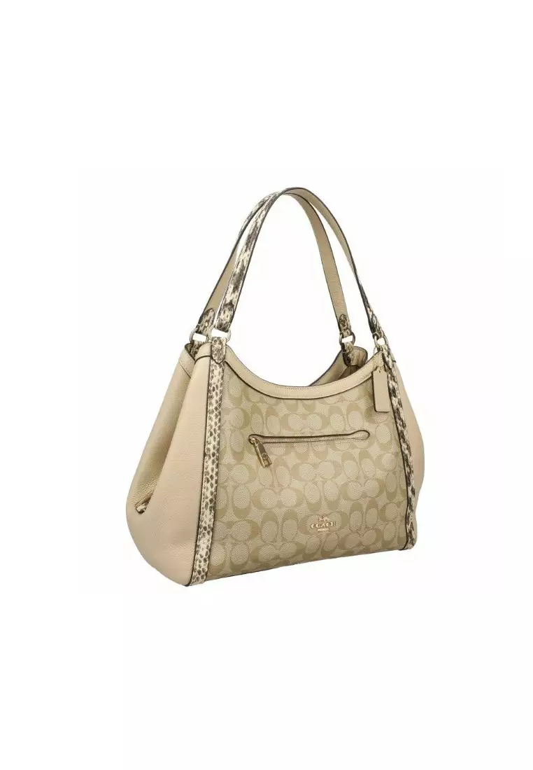 Coach Coach Signature Kristy Snake Shoulder Bag (C7332) - IM / Light ...