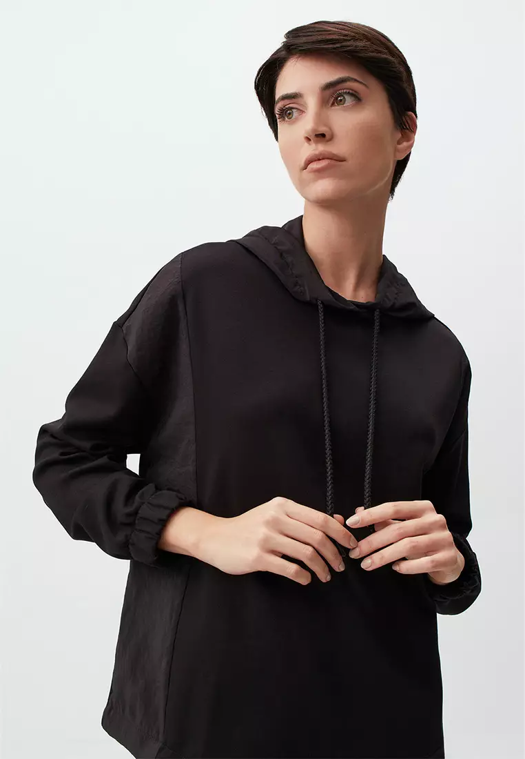 Buy Jimmy Key Jimmy Key Black Hooded Long Sleeve Sweatshirt 2025 Online ...