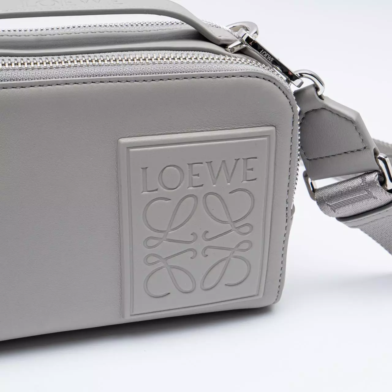 Jual LOEWE Mini Crossbody Camera Bag in Satin Calfskin Shell Original ...
