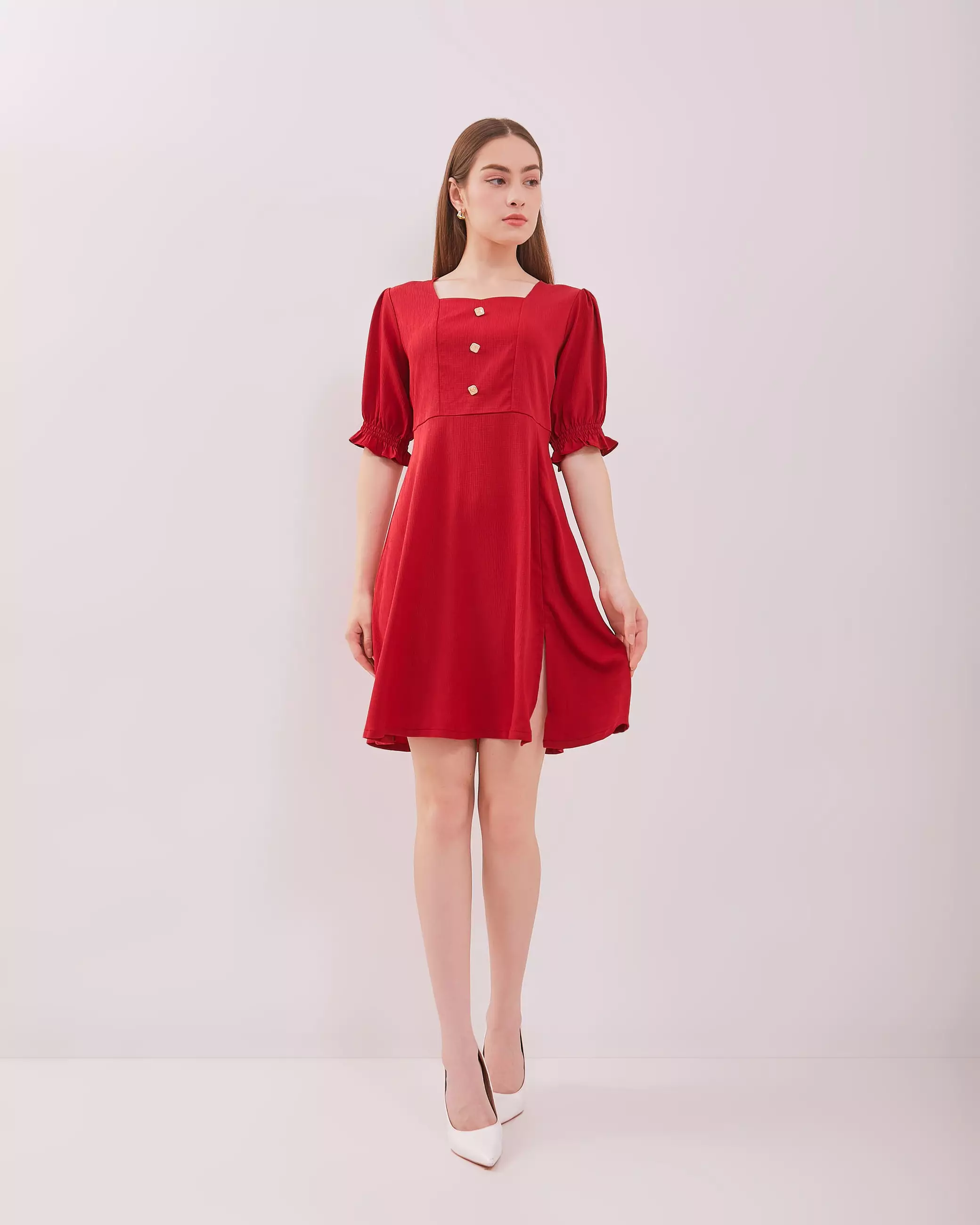 Jual Urban Exchange Urban Exchange Melody Dress Red - Gaun Kasual Dress ...