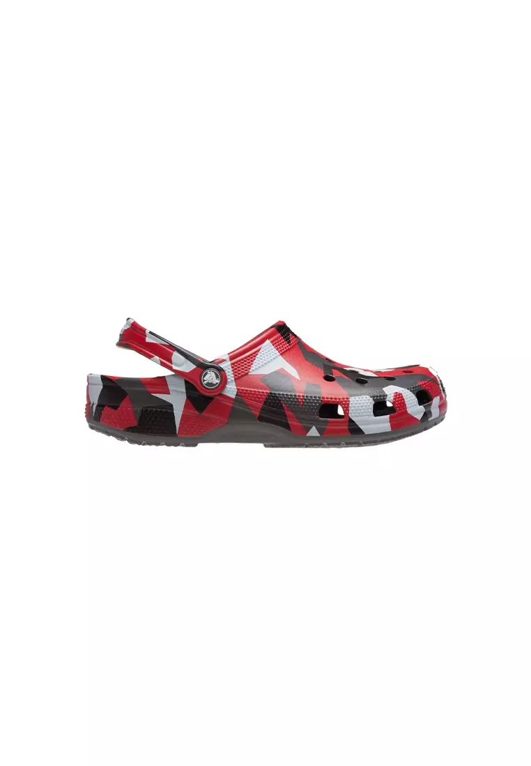 Buy Crocs Classic Geo Camo Clog in Slate Grey Multi 2025 Online ...