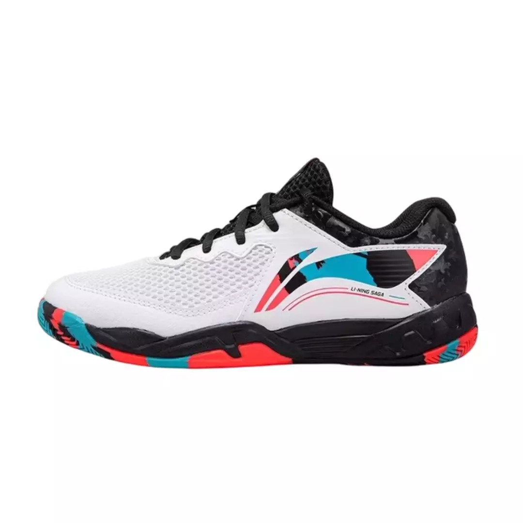 Jual LI-NING Li-Ning Badminton Shoes Saga II Junior AYTT008-1 White/Blk ...