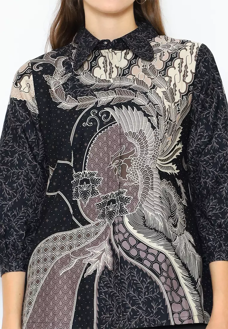 Jual Hadinata Batik Hadinata Batik Wanita Superfine Blouse Dirga Dharma ...