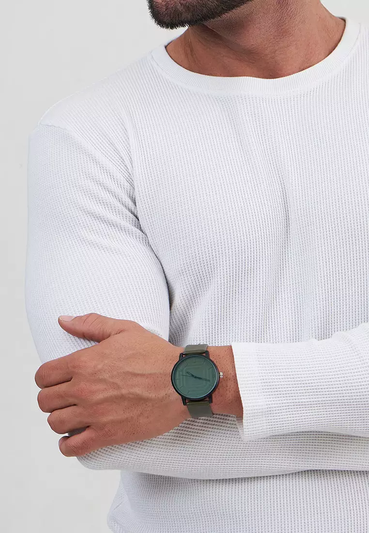 Jual Berrybenka Label Men George Watches Olive Original 2024 | ZALORA ...